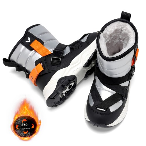 MGO Kidss Girls' Light-Up Princess Shoes with Bow & Heart Patterns